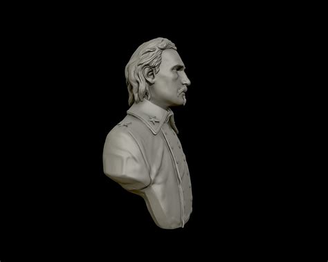 Stl File General George Armstrong Custer Bust Sculpture 3d Print Model