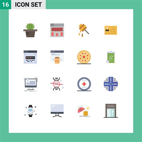 16 Creative Icons Modern Signs And Symbols Of Server Hosting Website License Front End