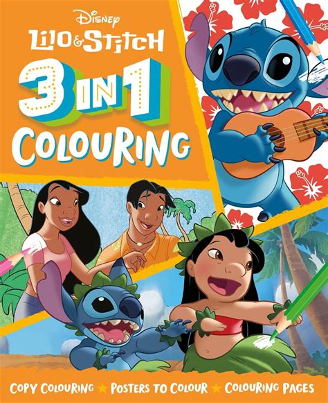 Disney Lilo And Stitch 3 In 1 Colouring Walt Disney 9781803686806