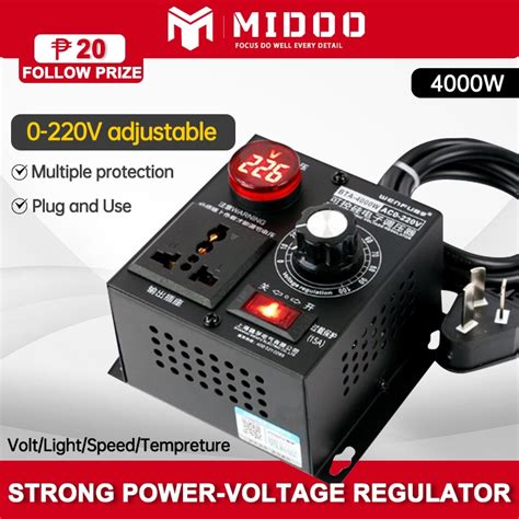 Motor Speed Controller 4000w Ac 220v Variable Voltage Controller