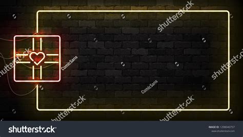 Vector Realistic Isolated Neon Sign Valentines Stock Vector Royalty