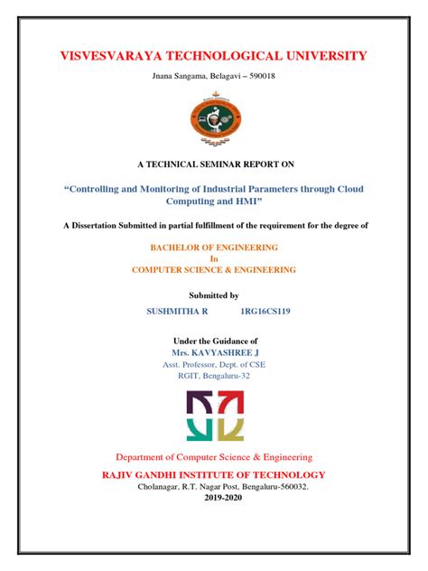 Seminar Full Report Pdf Programmable Logic Controller Cloud Computing