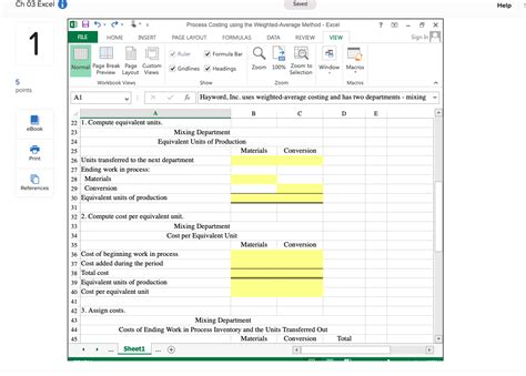 Solved Compute The Equivalent Units Of Production Using