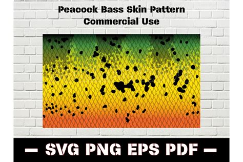 Peacock Bass Skin Pattern Svg Png Eps Pdf