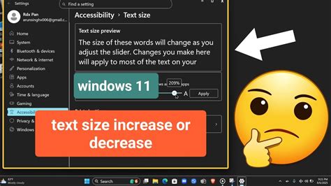 How To Increase Or Decrease Text Size On Windows 11 Easy Guide Youtube
