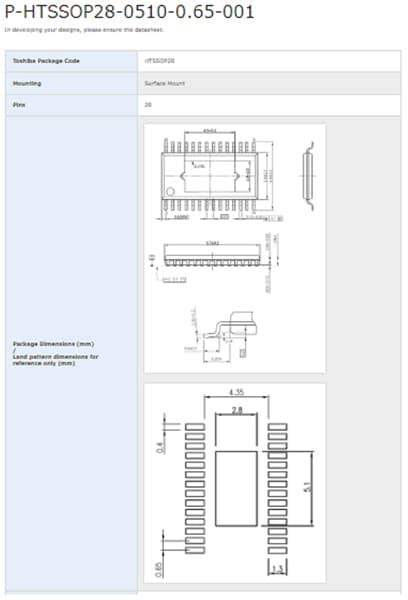 Are There Any Land Pattern Preferences Or Recommendations Toshiba