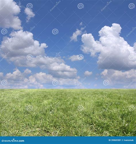 Clouds And Grass Stock Image Image Of Farm Beauty Meadow 39869381