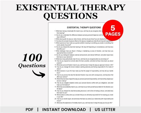 Existential Therapy Questions Existential Questions Existential