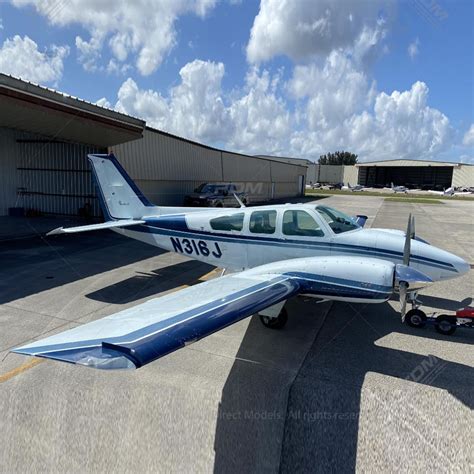 Custom Made Beech 95 B55 Baron Model Plane Factory Direct Models