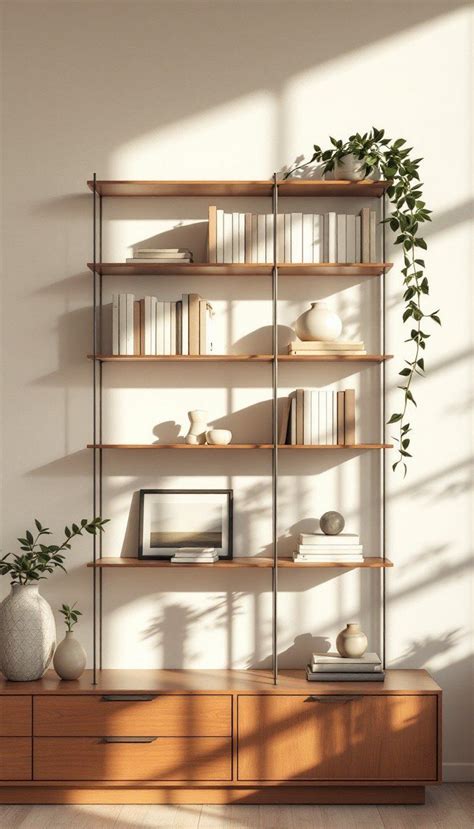 Sunlit Minimal Bookshelf Minimalist Bookshelves Store Shelves Design