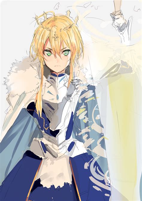 Artoria Pendragon And Artoria Pendragon Fate And 1 More Drawn By