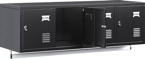 Aobabo Wall Locker Cabinet With 4 Door Metal Wall Mounted