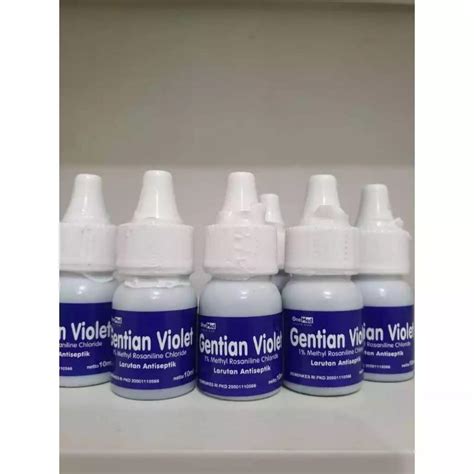 Jual Gentian Violet 10ml Larutan Antiseptik Pertolongan Pertama Untuk Luka And Infeksi Kulit