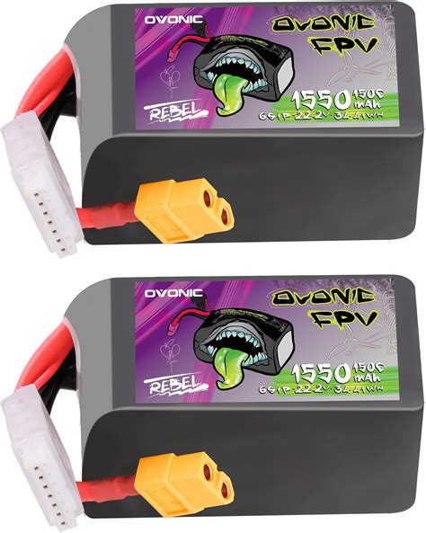 Ovonic Lipo Batería Lipo De 22 2 V 1550 Mah 150c Con Conector Xt60