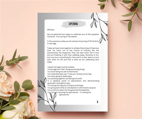 Wedding Ceremony Script Unique Wedding Script Beautiful Modern Script