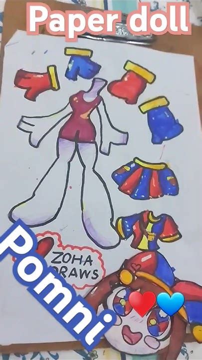 Pomni💙 ️ Paper Doll Part 1 Youtube