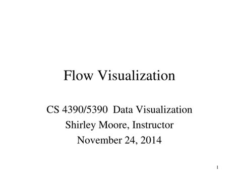Ppt Fluid Flow Visualization Techniques For Understanding Dynamics