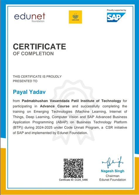 Emergingtechnologies Machinelearning Iot Deeplearning Sapbtp Payal Yadav