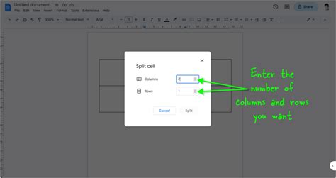 How To Split Cells In Google Docs