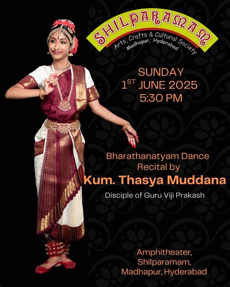 Bharatnatyam Performance By Kum Thasya Muddana Hitech City Hyderabad