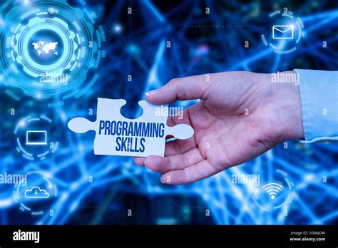 sign displaying programming skills word for skills vital to write a