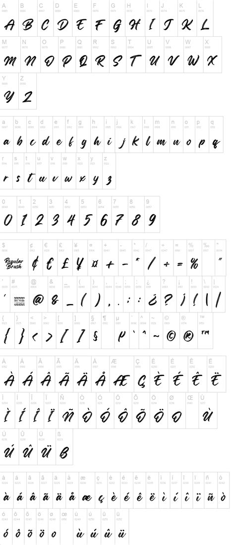 Regular Brush Font