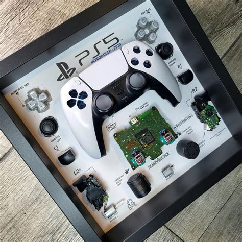 Ps5 Controller Frame Art Shadowbox Disassembled Dualsense Wall Decor