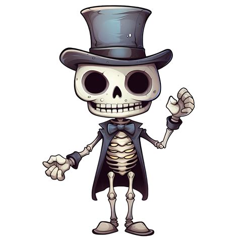 Halloween Skeleton Clipart Illustration Ai Generative 27237644 Png