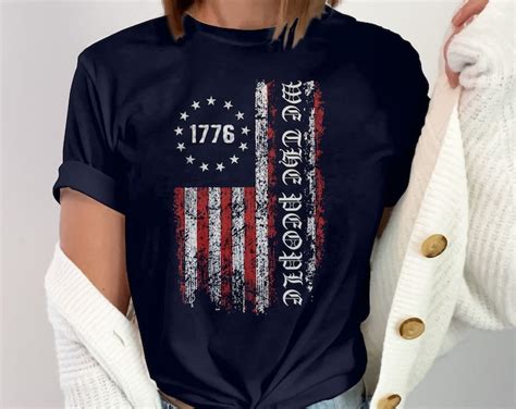 We The People T Shirt American Constitution Shirt 1776 Tee Vintage Usa