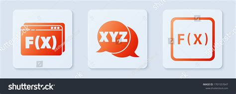 Set Xyz Coordinate System Function Mathematical Stock Vector Royalty Free 1701557647