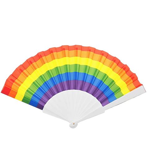 10 Leque Arco Iris Colorido Para Danca Carnaval Decoracao Elo7