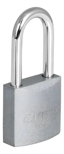 Candado De Hierro 50mm Largo Hermex Gris Mercadolibre