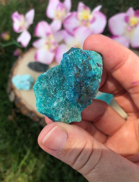 Natural Raw Chrysocolla Crystal Rough Stone Gemstone Etsy