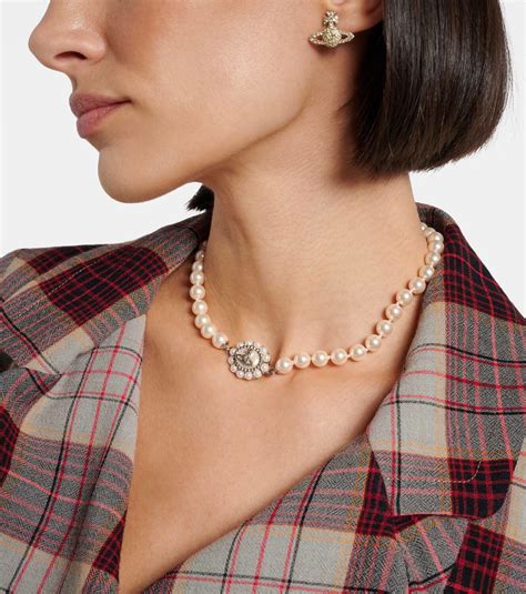 Vivienne Westwood Amaya Orb Faux Pearl Necklace Vivienne Westwood