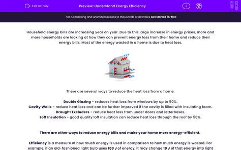 Understand Energy Efficiency Worksheet Edplace