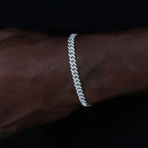 925s And Vvs Moissanite 65mm Prong Cuban Bracelet The Guu Shop