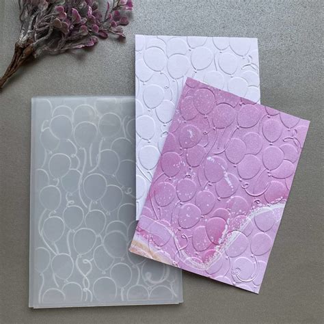 Poppy Crafts 3d Embossing Folder 55 Party Balloons Craftonline