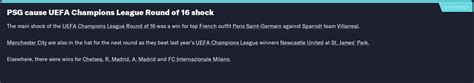 Psg Defeating Villarreal In Ucl Ro16 Is A Big Shock Too Much Truth In