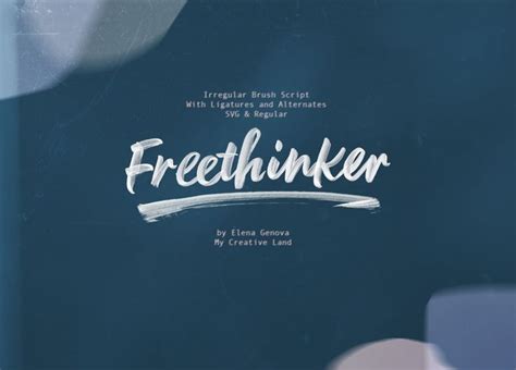 Freethinker Irregular Brush Script Brush Script Free Thinker Lettering
