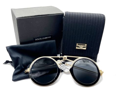 Dolce Andgabbana Rare Brand New Black Metallic Dg Fatto A Mano Foldable