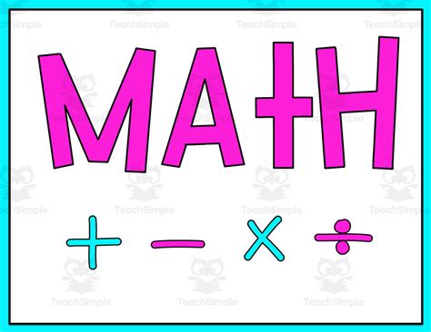 Math Talk Posters By Teach Simple