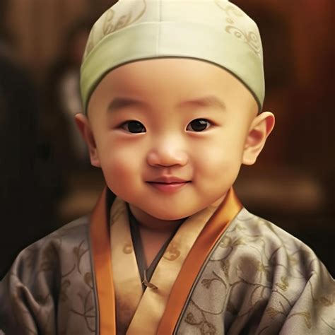 Niño Estilo Niña China Lindo Lindo Niño Chino Niño Pequeño Foto Premium