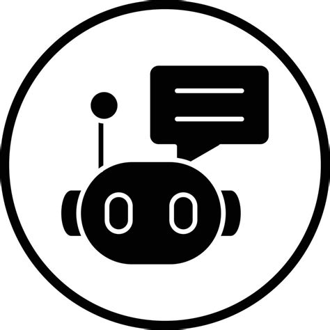Chat Bot Vector Icon Design 22795156 Vector Art At Vecteezy