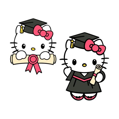 Hello Senior Kitty 2023 Graduation Season Dxf Svg Png File Inspire