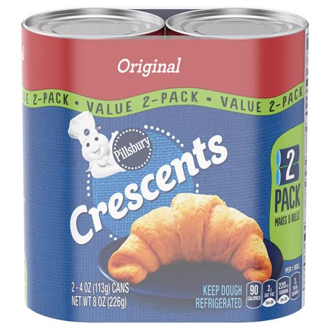 Pillsbury Original Crescent Rolls Canned Pastry Dough 2 Pack 2 Ct Shipt
