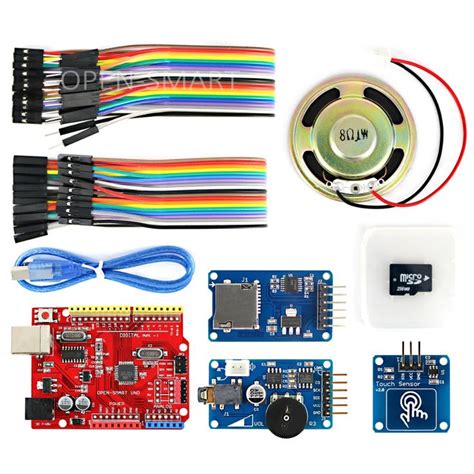 wav player kit with uno r3 micro sd card touch sensor module and