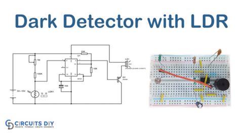 Dark Detector Using LDR And Timer IC