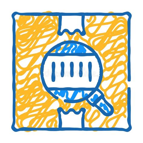 Bar Code On Box Icon Doodle Illustration Stock Vector Illustration Of