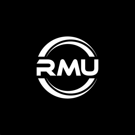 Rmu Letter Logo Design In Illustration Vector Logo Calligraphy