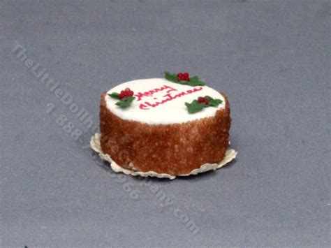 Miniature Whole Christmas Cake For Dollhouses Mjd 2823 The Little